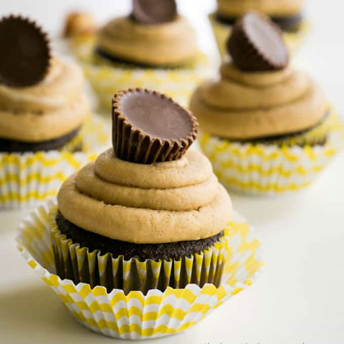 Reese's Peanut Butter Cup Cupcakes - The Happier Homemaker