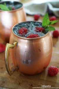 Raspberry Moscow Mule Recipe - The Happier Homemaker