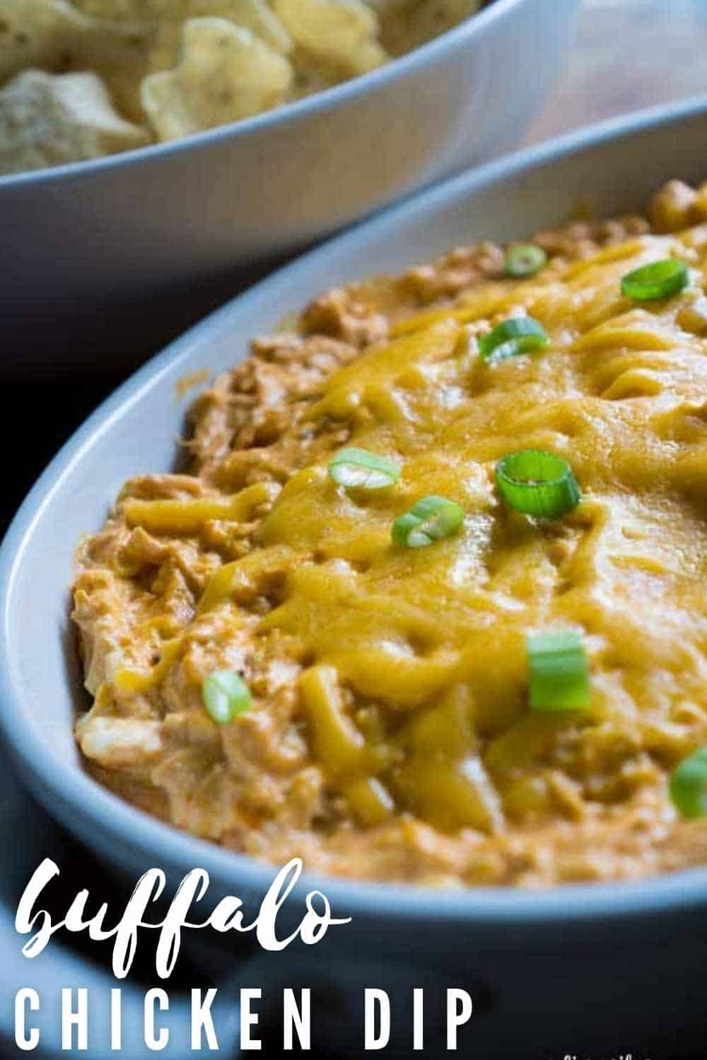 Buffalo Chicken Dip-Easy 5 Ingredient Party Appetizer Recipe