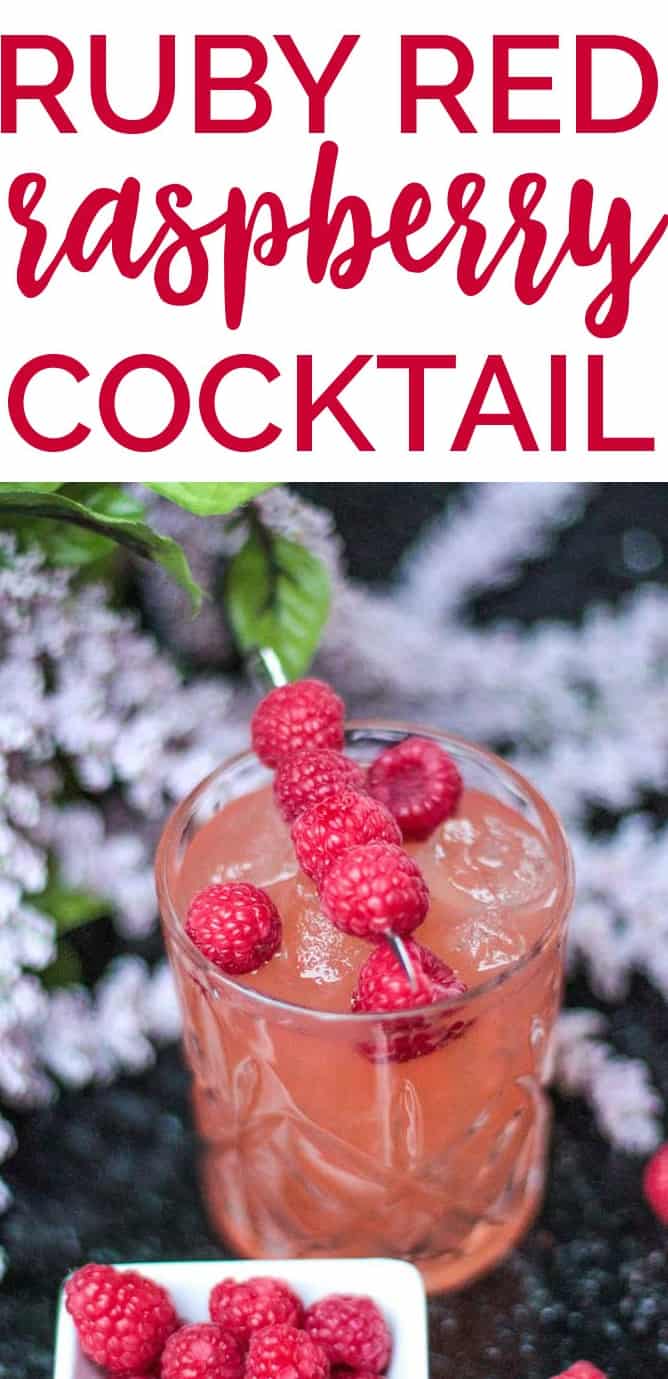 Ruby Red Raspberry Cocktail- a Fun New Fruity Cocktail Recipe!