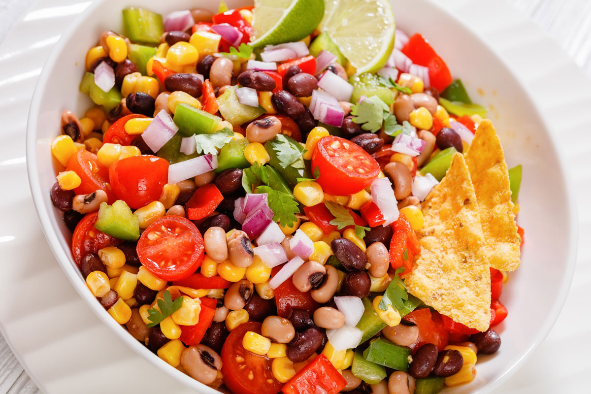 Easy Cowboy Caviar Recipe - Southwest Black Bean & Corn Salad