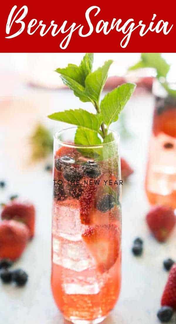 Easy Summer Berry Sangria | 5 Minute 5 Ingredient Summer Cocktail