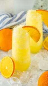 Frozen Mimosas - Easy Slushie Cocktail Recipe - The Happier Homemaker