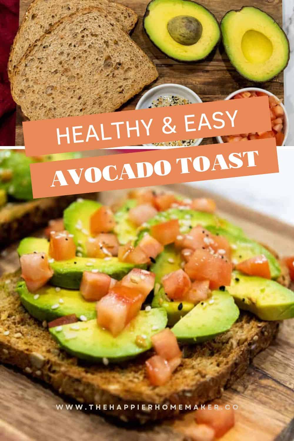 Easy Avocado Toast - The Happier Homemaker