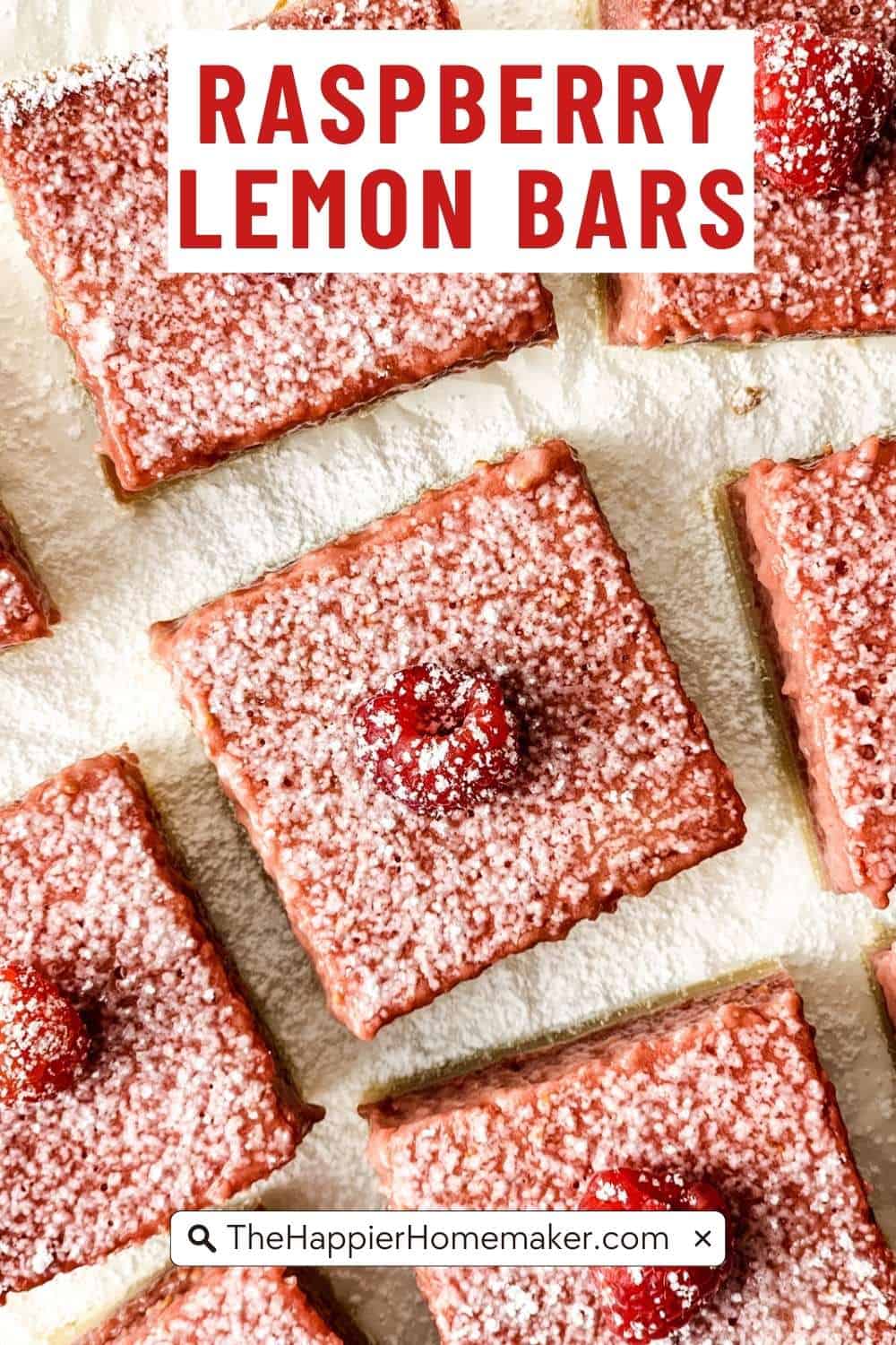 Raspberry Lemon Bars - The Happier Homemaker