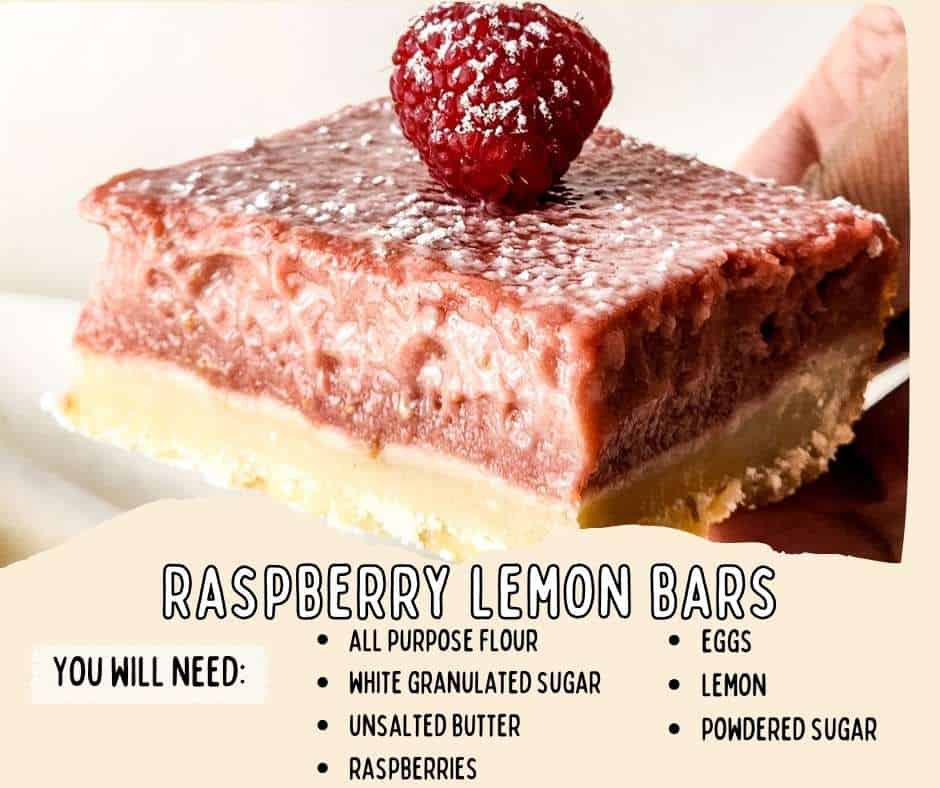Raspberry Lemon Bars - The Happier Homemaker