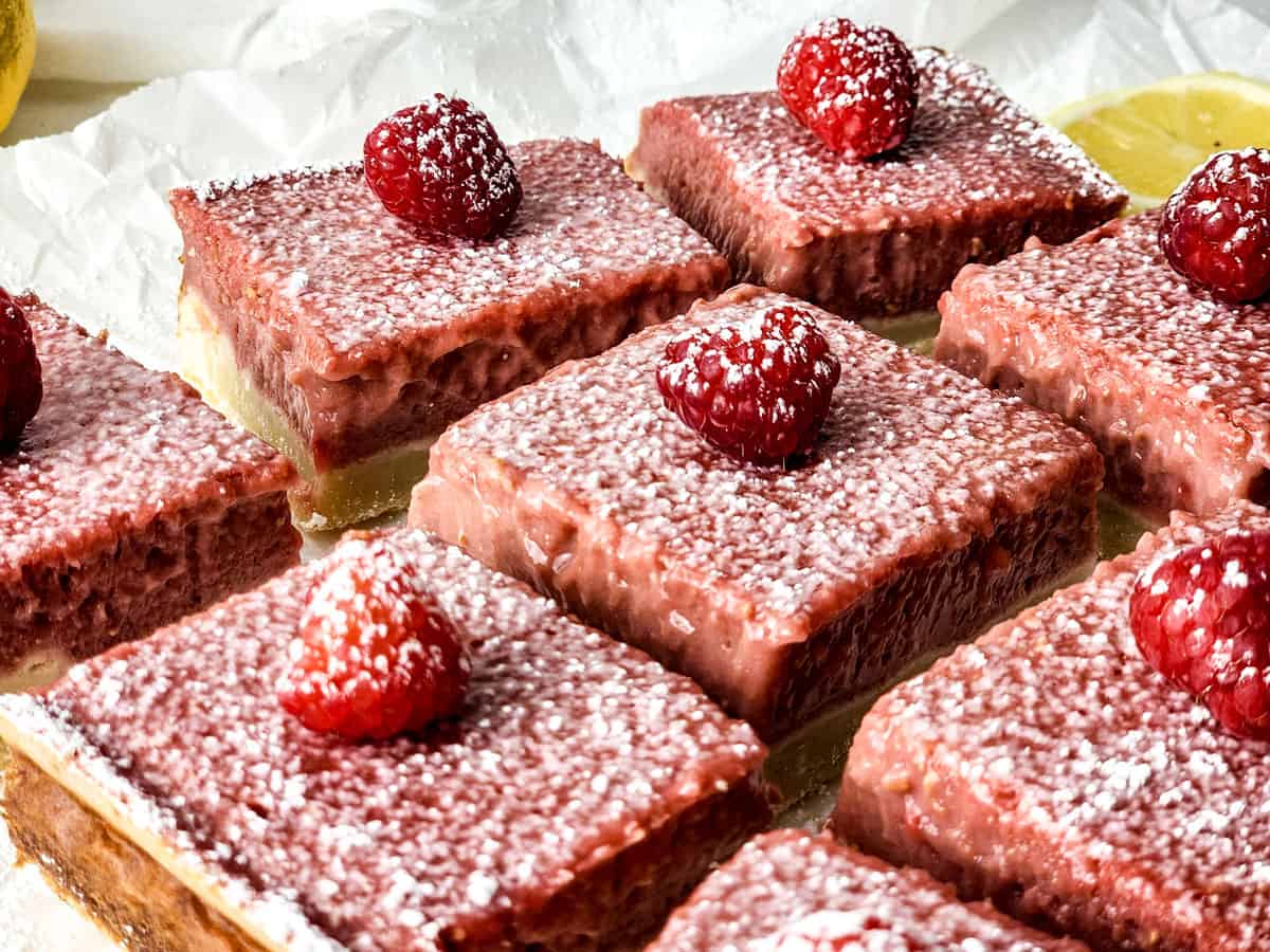 Raspberry Lemon Bars - The Happier Homemaker