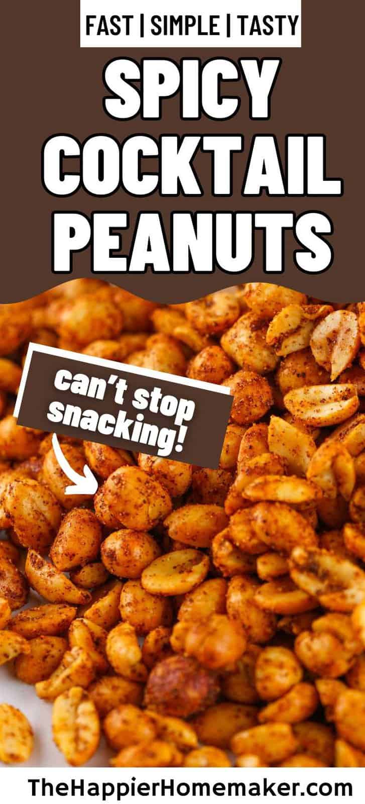 Spicy Cocktail Peanuts - The Happier Homemaker