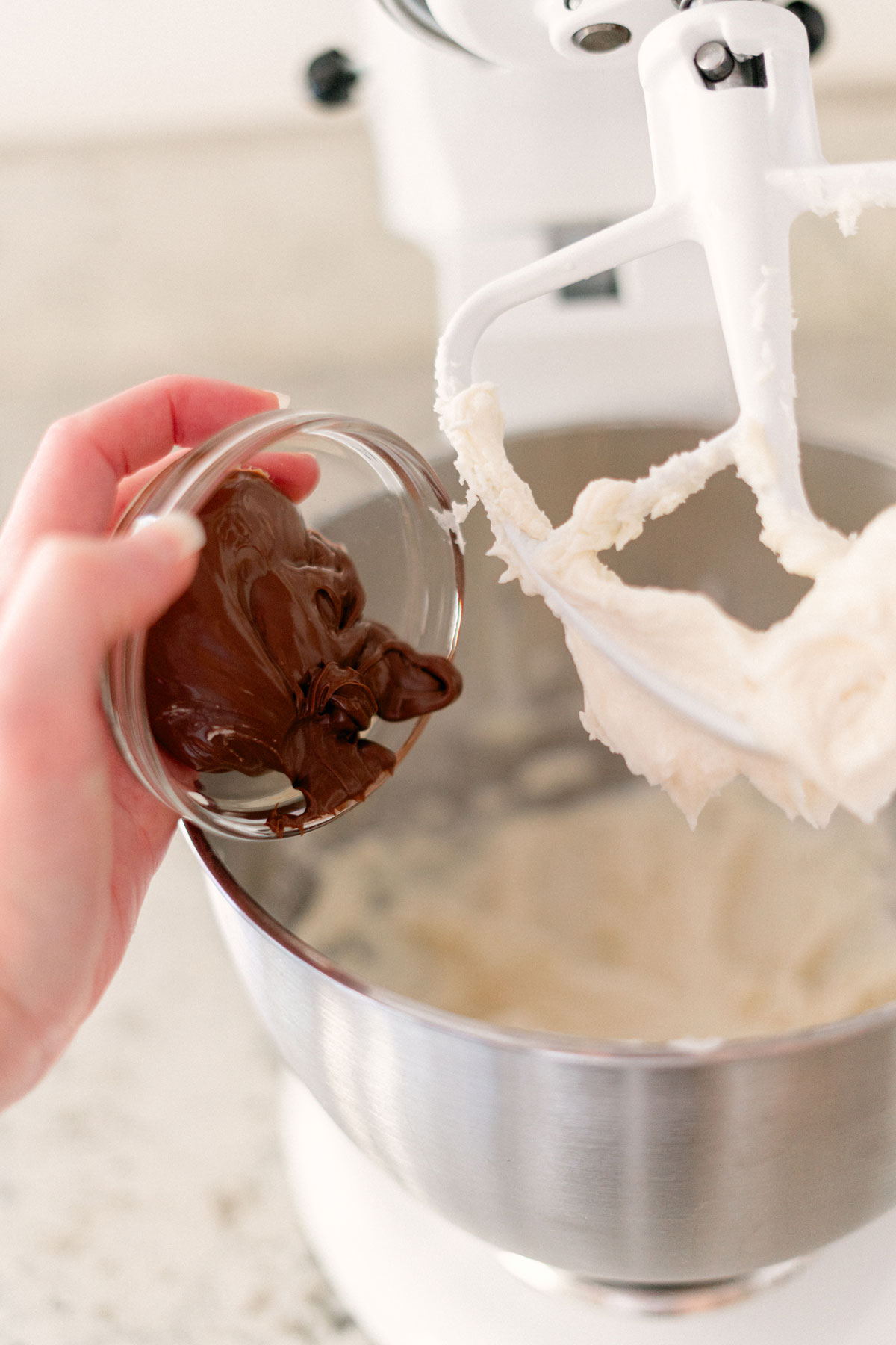 Nutella Buttercream Frosting - The Happier Homemaker