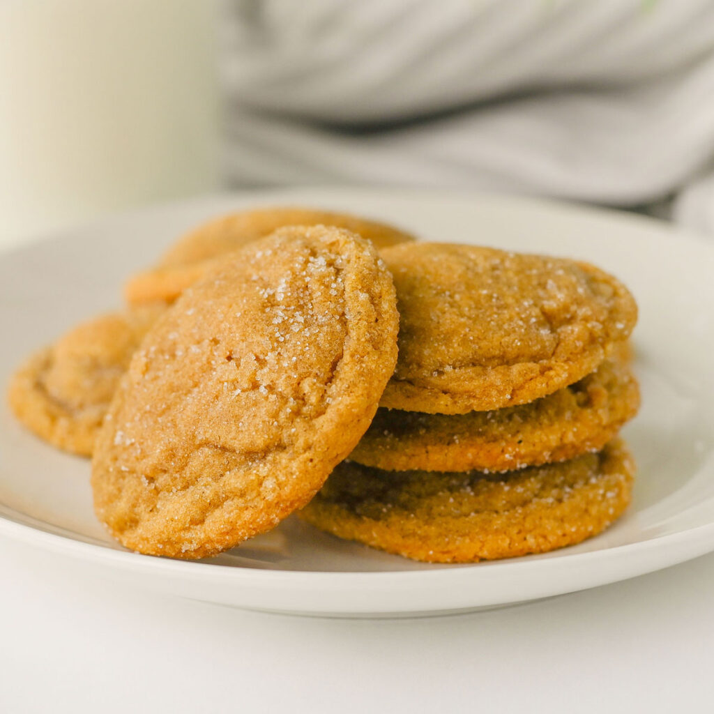 Chewy Ginger Molasses Cookies - The Happier Homemaker
